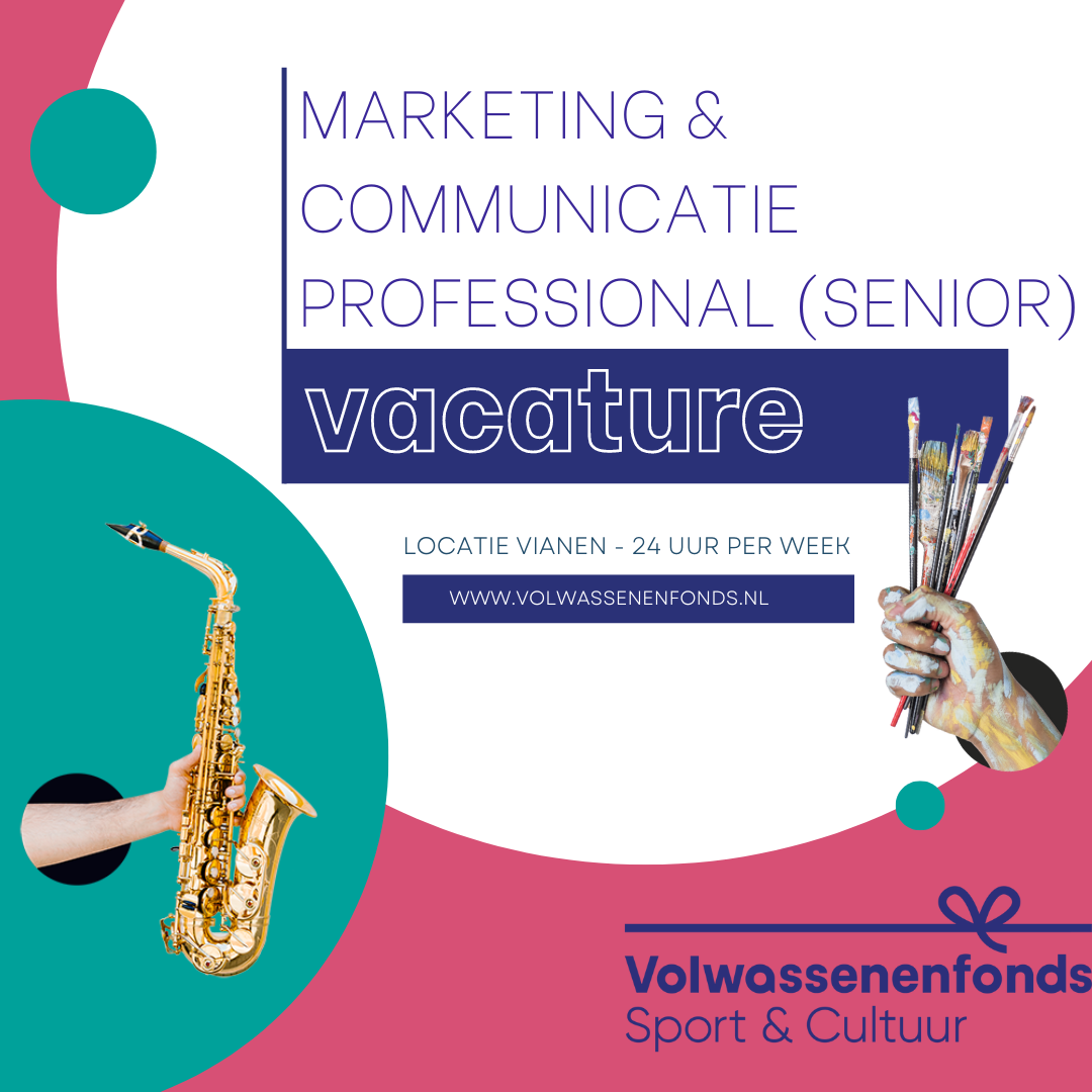 Vacature: Marketing & Communicatie Professional (Senior) - Volwassenenfonds